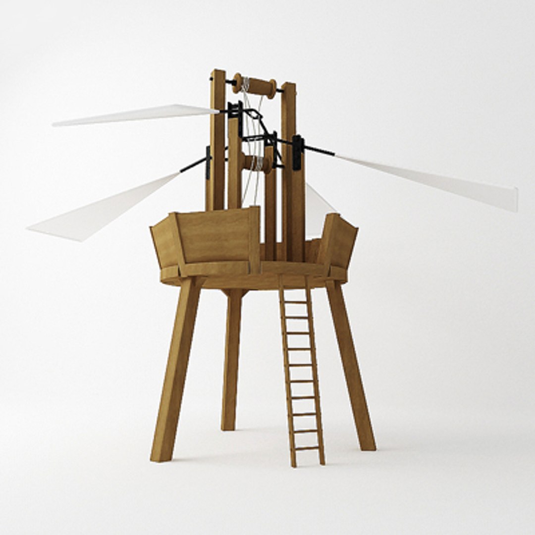 3d Flying Machine Da Vinci