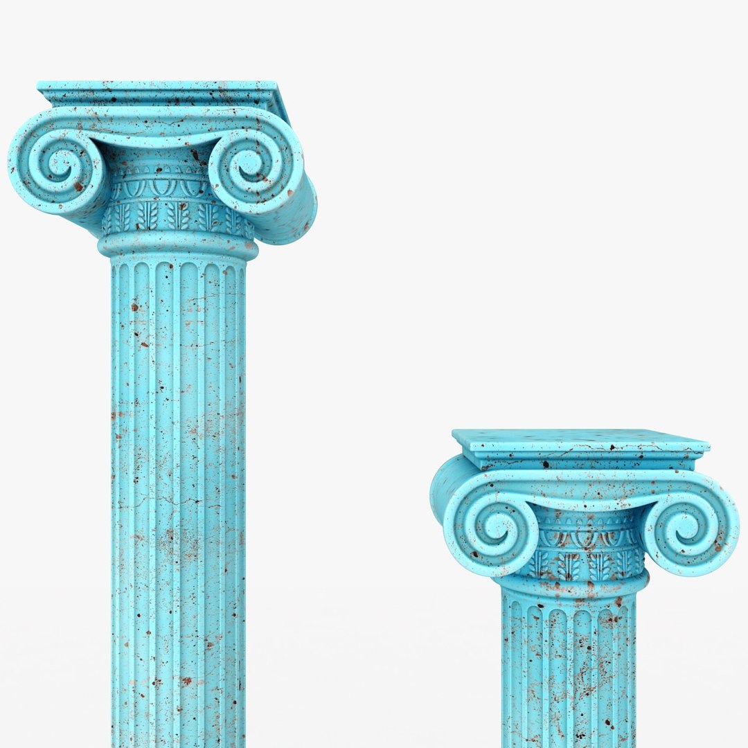 3d Model Column 04 3 Sizes