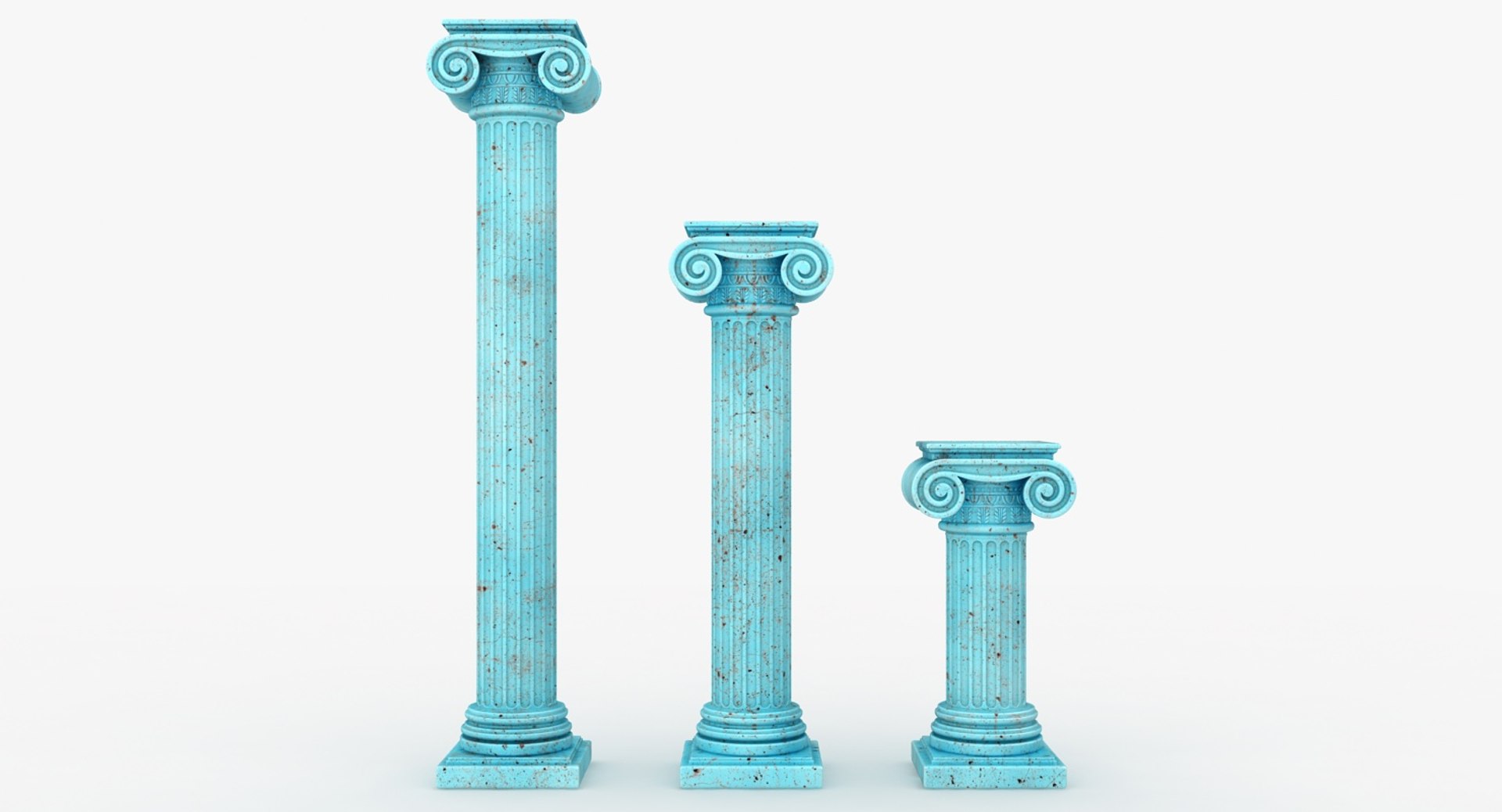 3d Model Column 04 3 Sizes