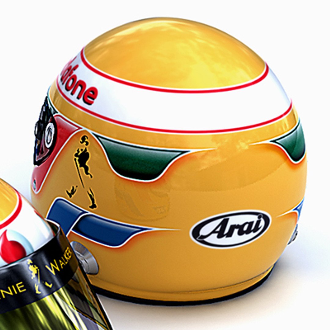 Lewis Hamilton Helmet F1 3d Model