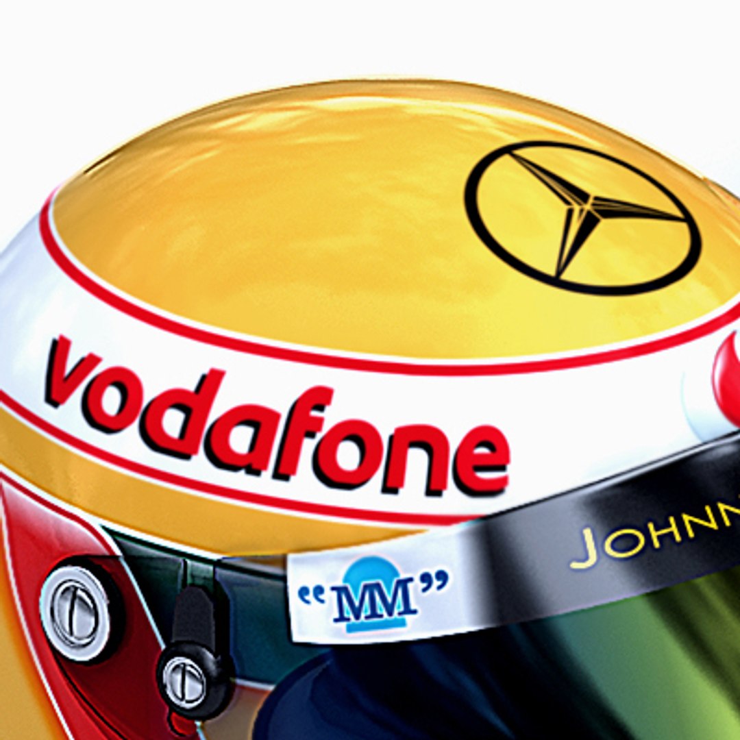 Lewis Hamilton Helmet F1 3d Model