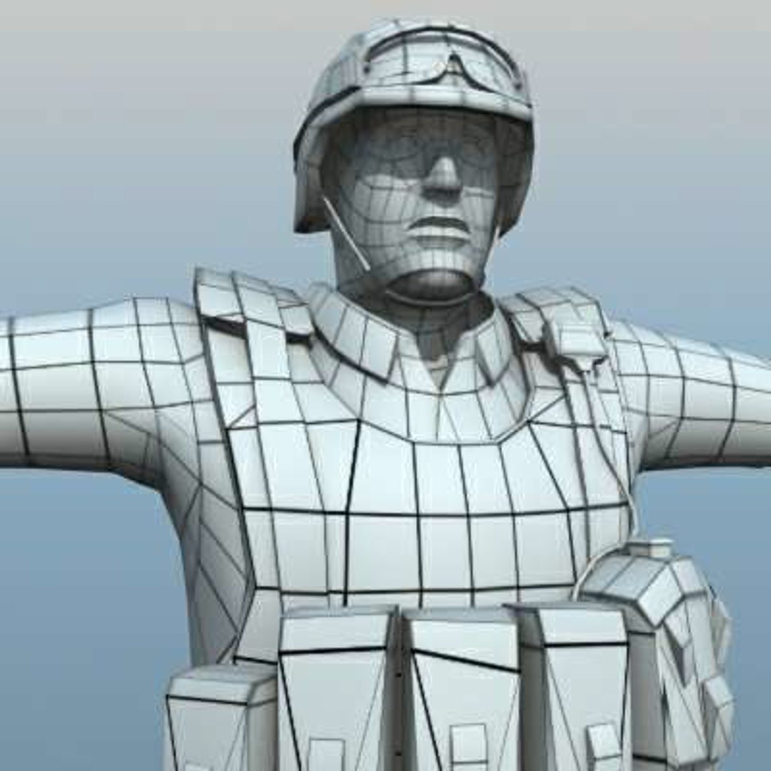 Ranger Soldier Human 3d Model