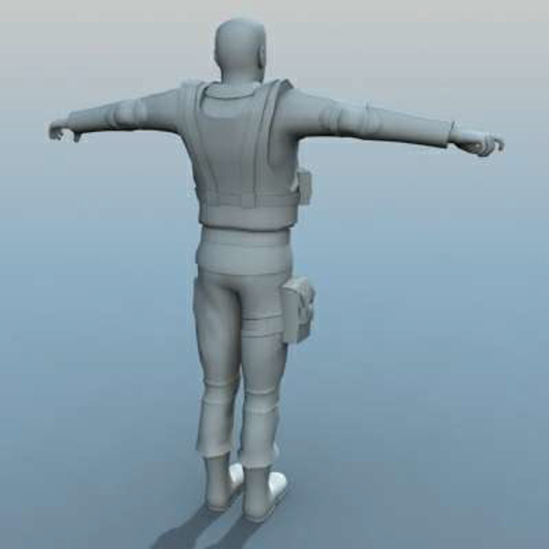 Ranger Soldier Human 3d Model