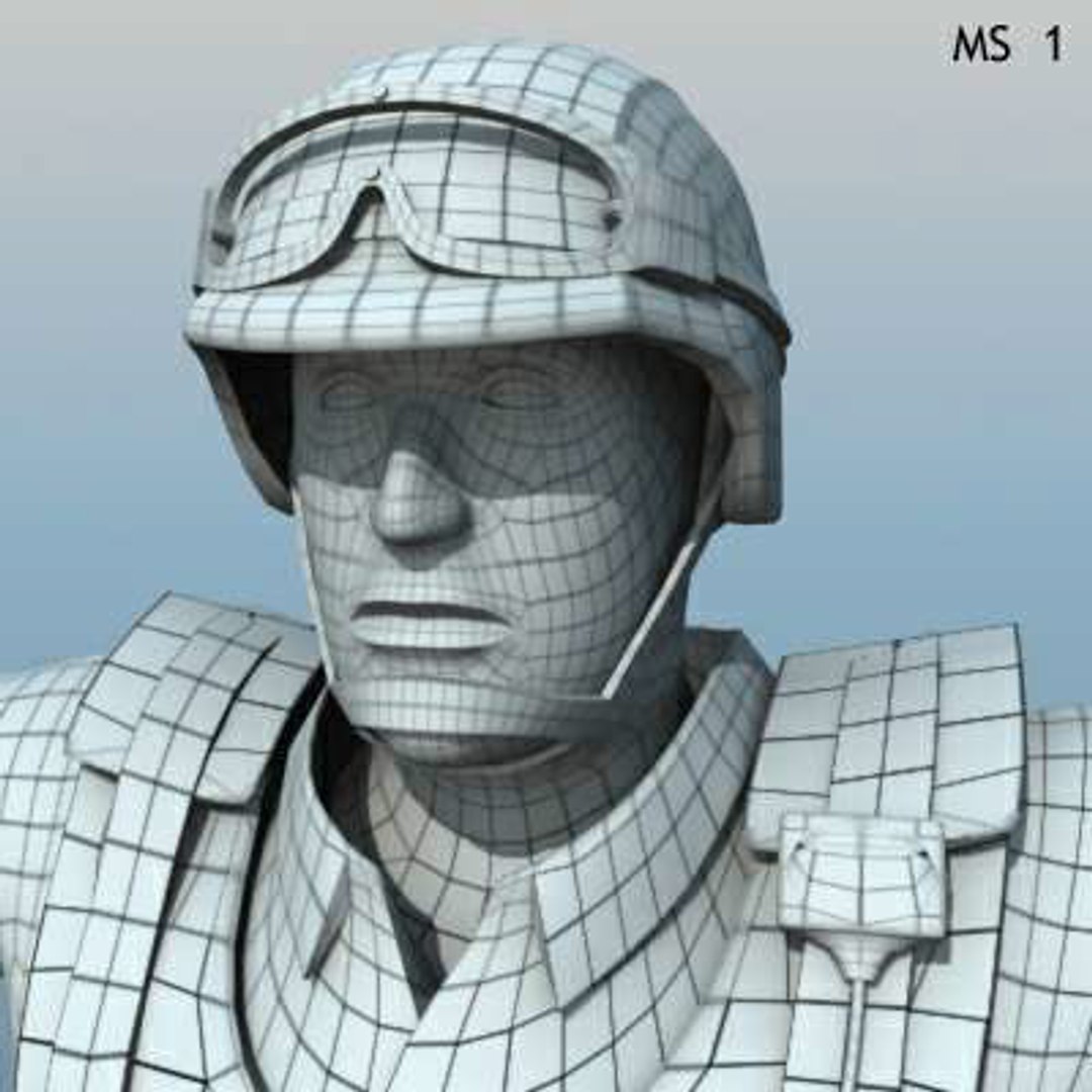 Ranger Soldier Human 3d Model