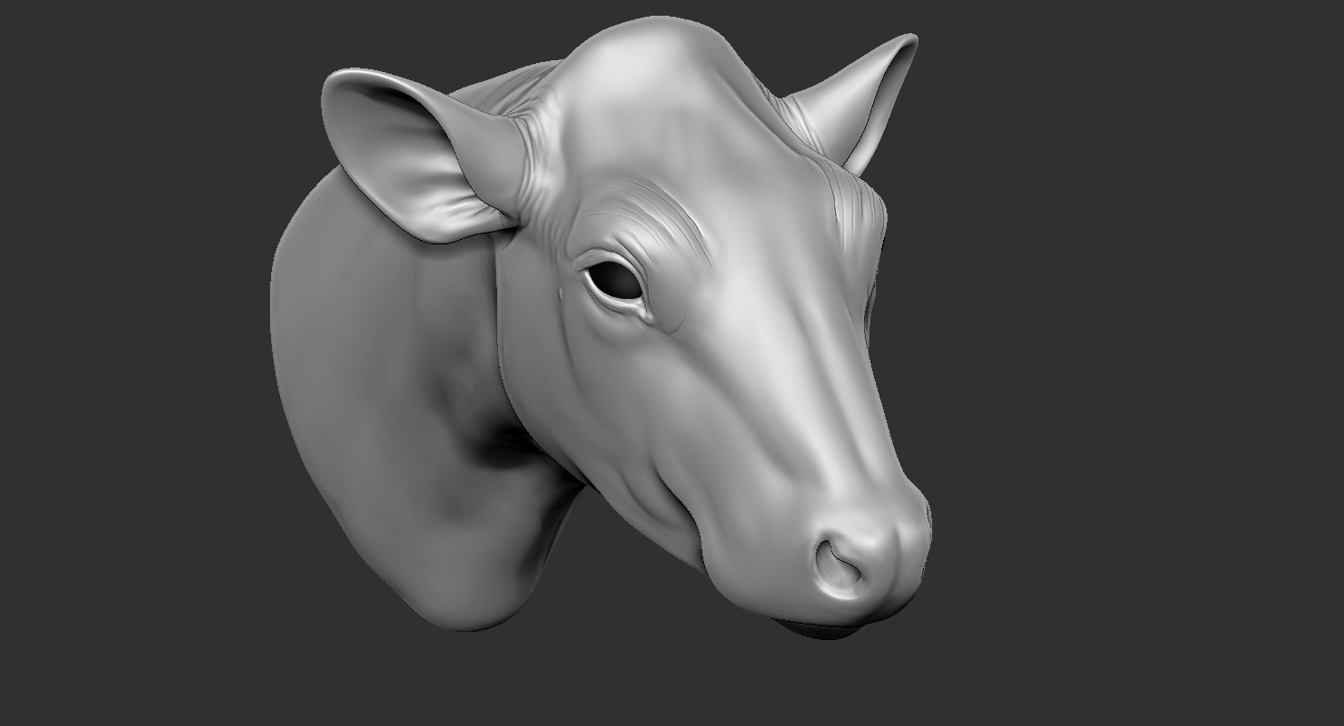 Cow Head Animal 2019 3D - TurboSquid 1428011