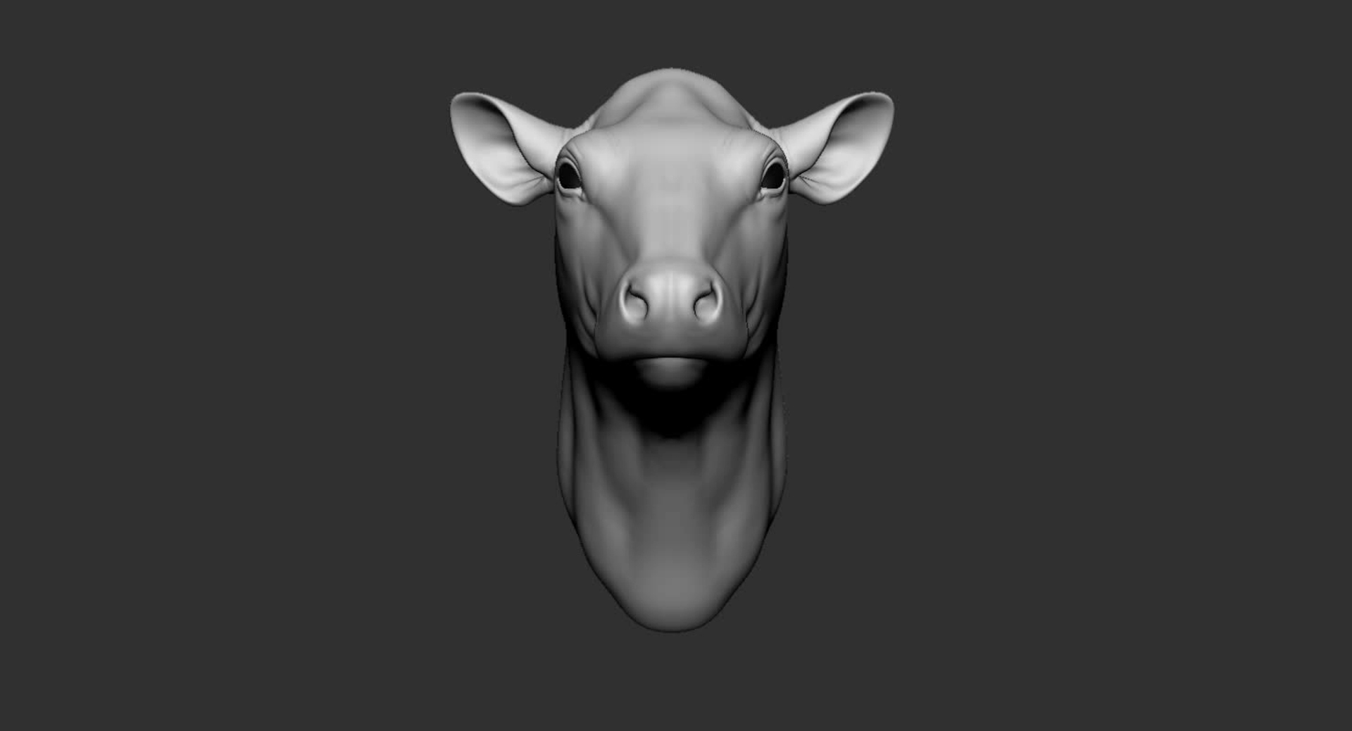 Cow Head Animal 2019 3D - TurboSquid 1428011