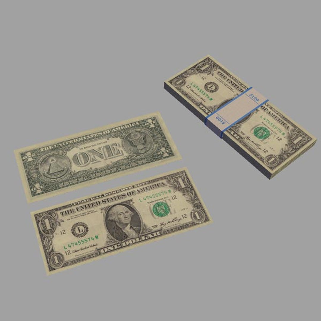 3d Model Dollar Bill