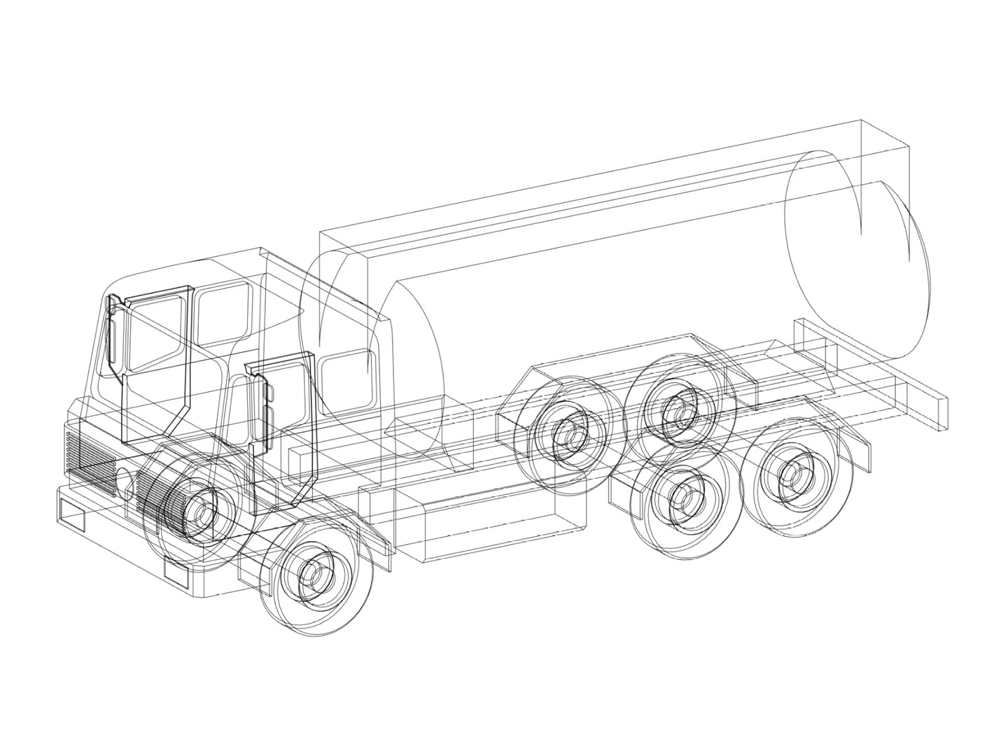 3D Tanker Truck - Revit Family Model - TurboSquid 2260602
