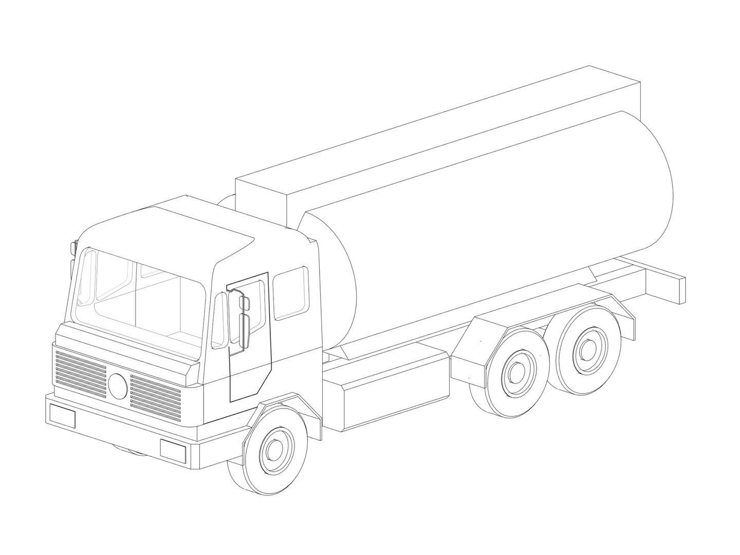 3D Tanker Truck - Revit Family Model - TurboSquid 2260602