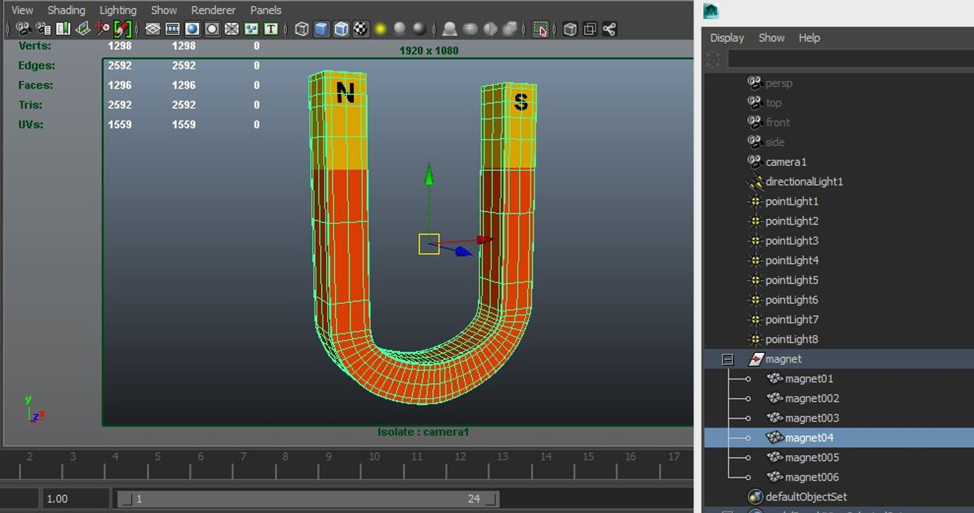 3d Magnet 6 Type Model