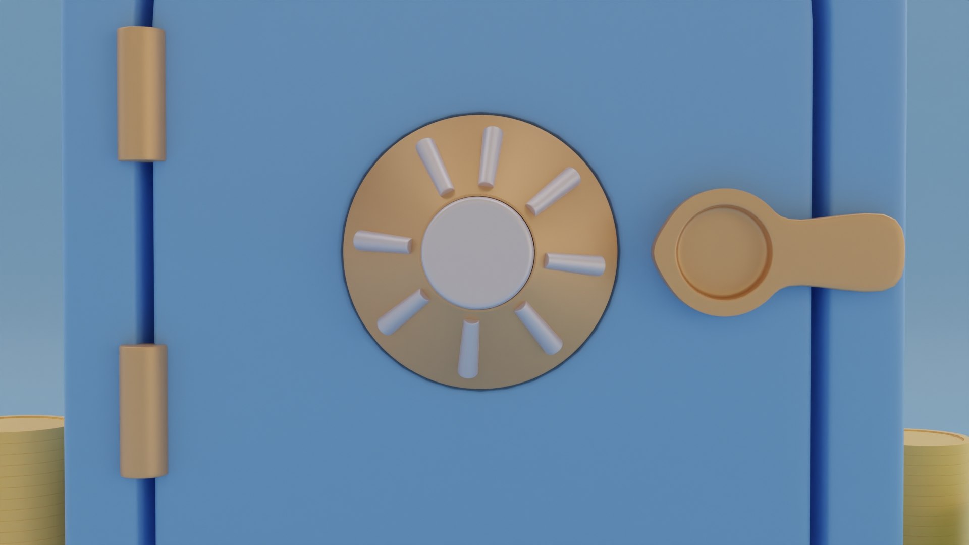 A Toy Safe With Money 3D Model - TurboSquid 1792495