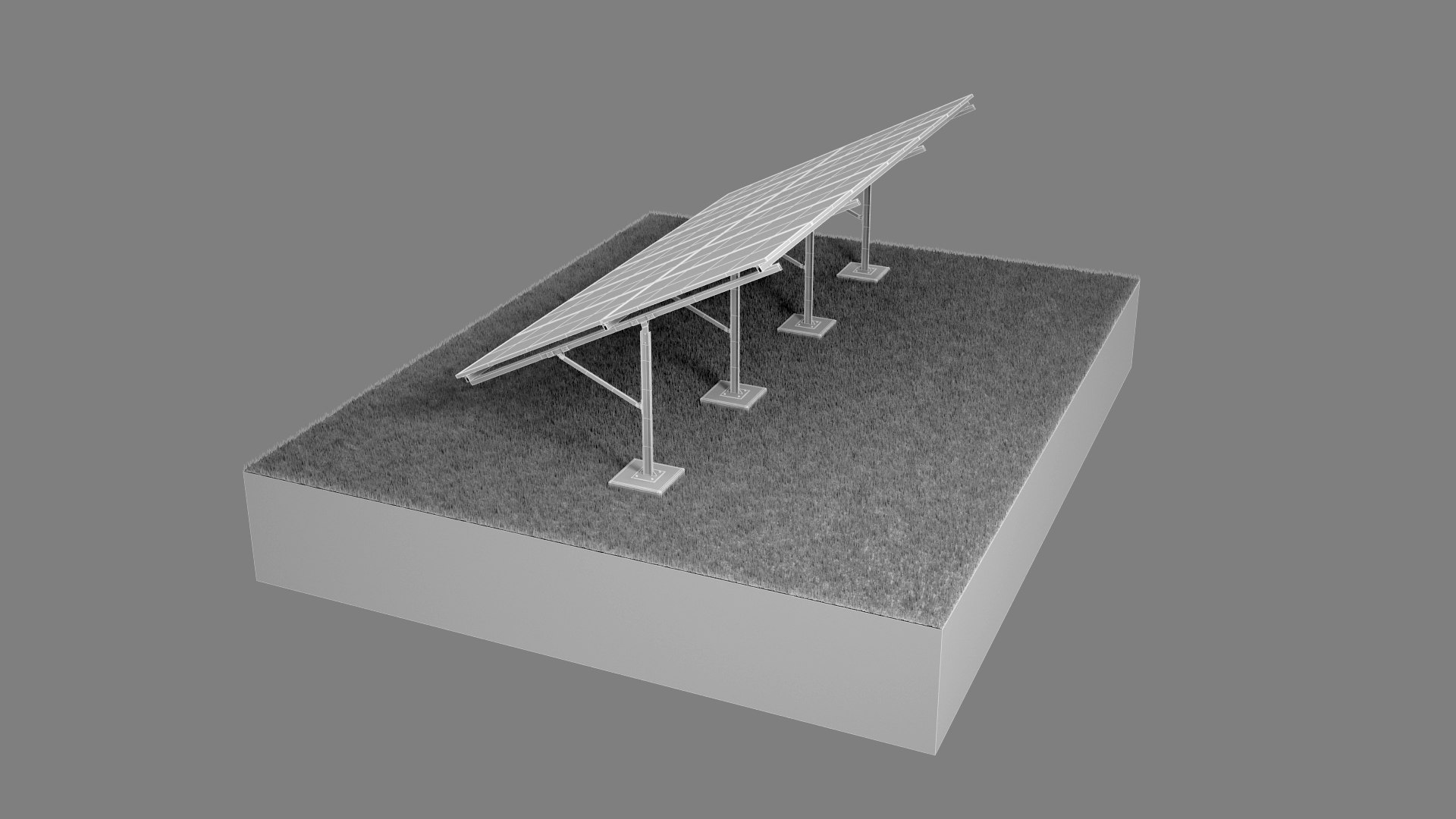 3D Photovoltaic Sun Farm Model - TurboSquid 1827905