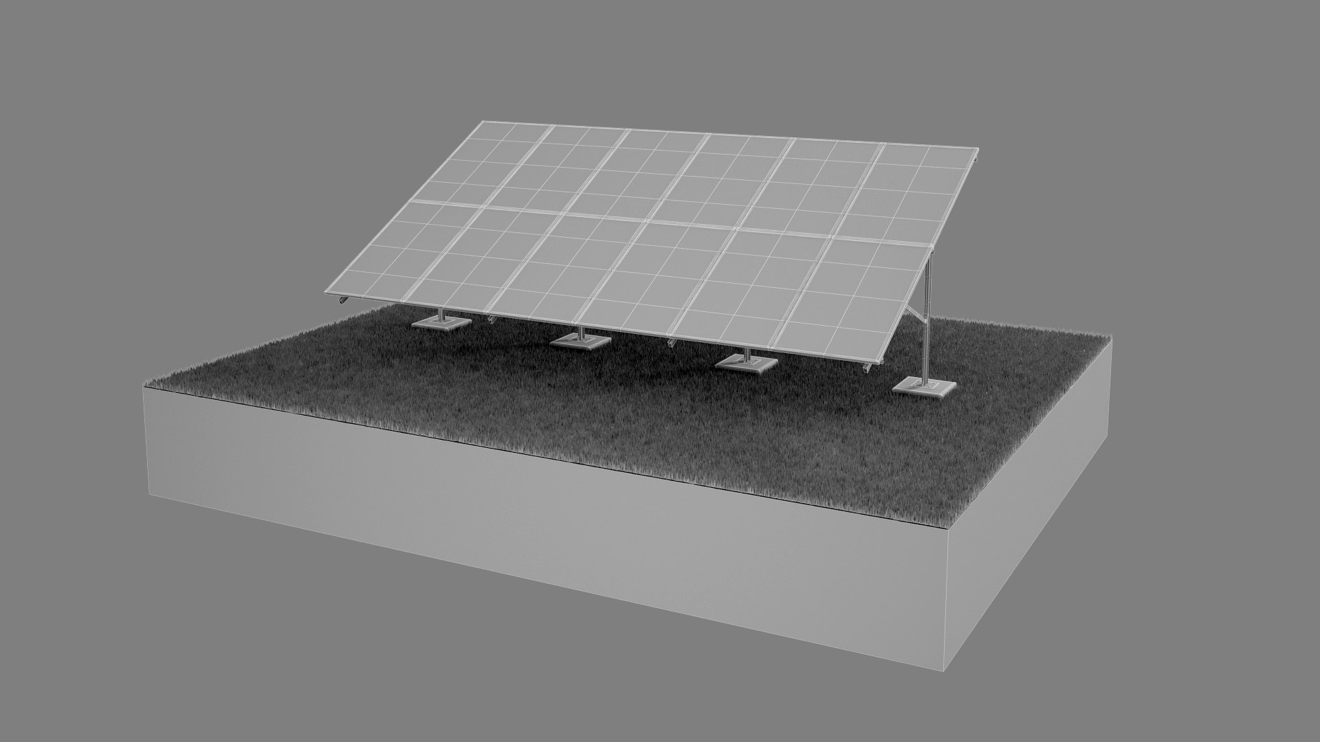 3D Photovoltaic Sun Farm Model - TurboSquid 1827905