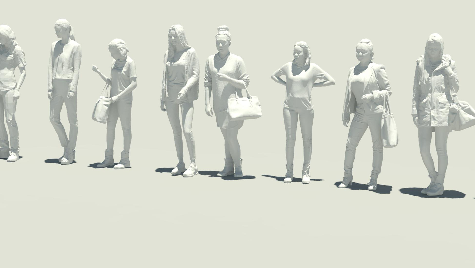 3D People - Adult Standing Still - Woman Model - TurboSquid 1772878