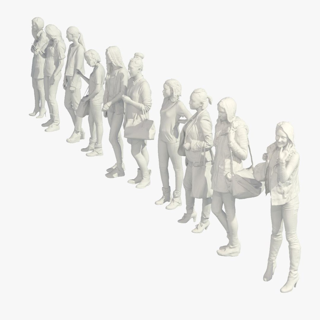 3D People - Adult Standing Still - Woman Model - TurboSquid 1772878