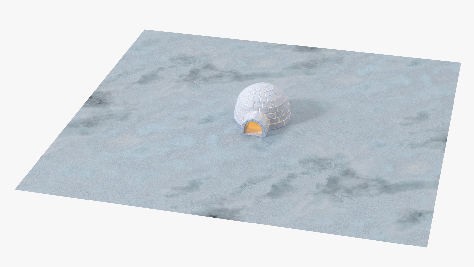 3D Arctic Igloo Shelter On Snow - TurboSquid 2507309