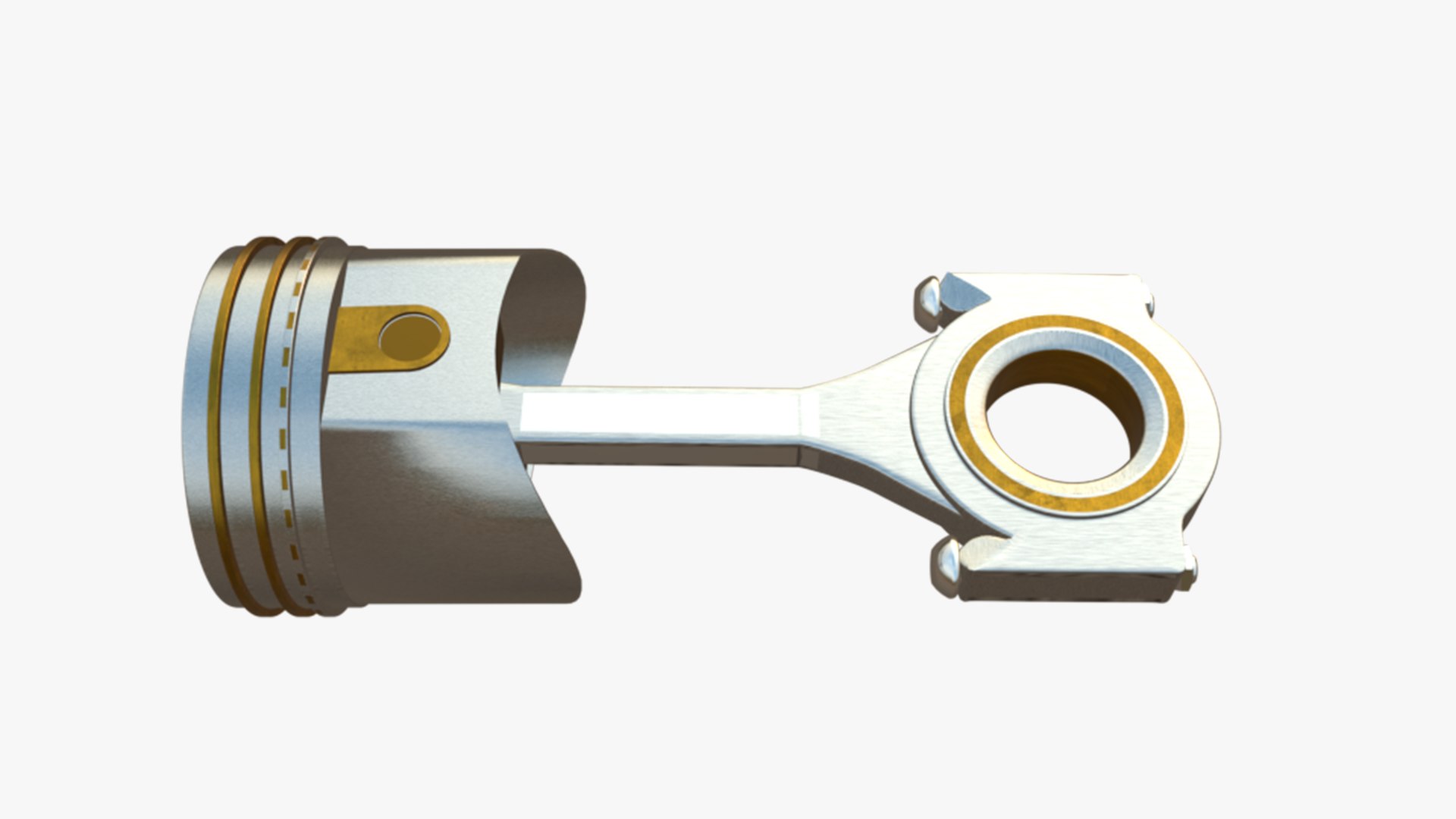 3D Engine Pistons With Rod Linkage Model - TurboSquid 2480844