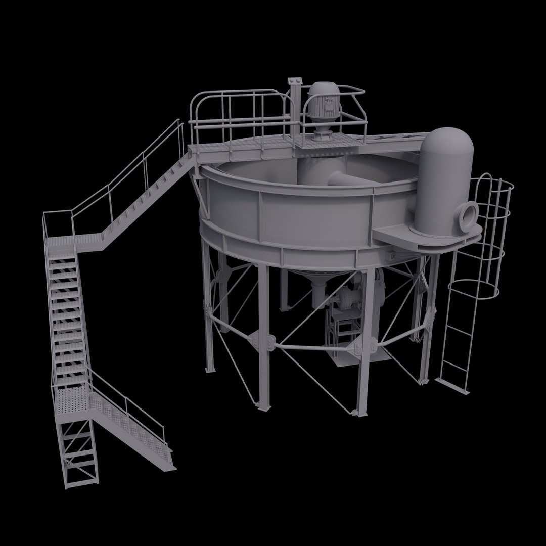 Industrial Machine 3d Model
