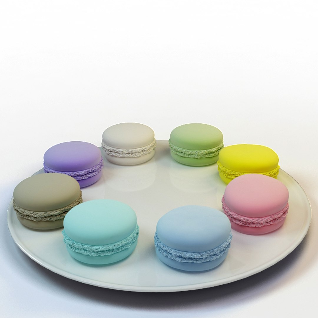 3d Model Macaron 008