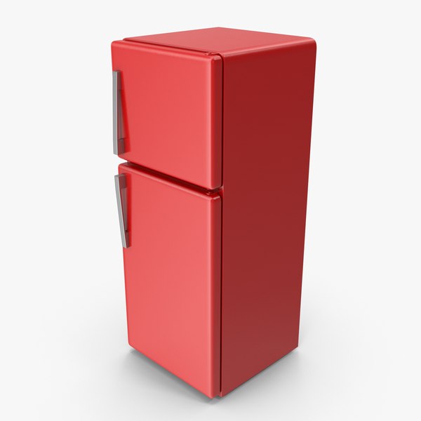 3D Refrigerator Red model - TurboSquid 1832453