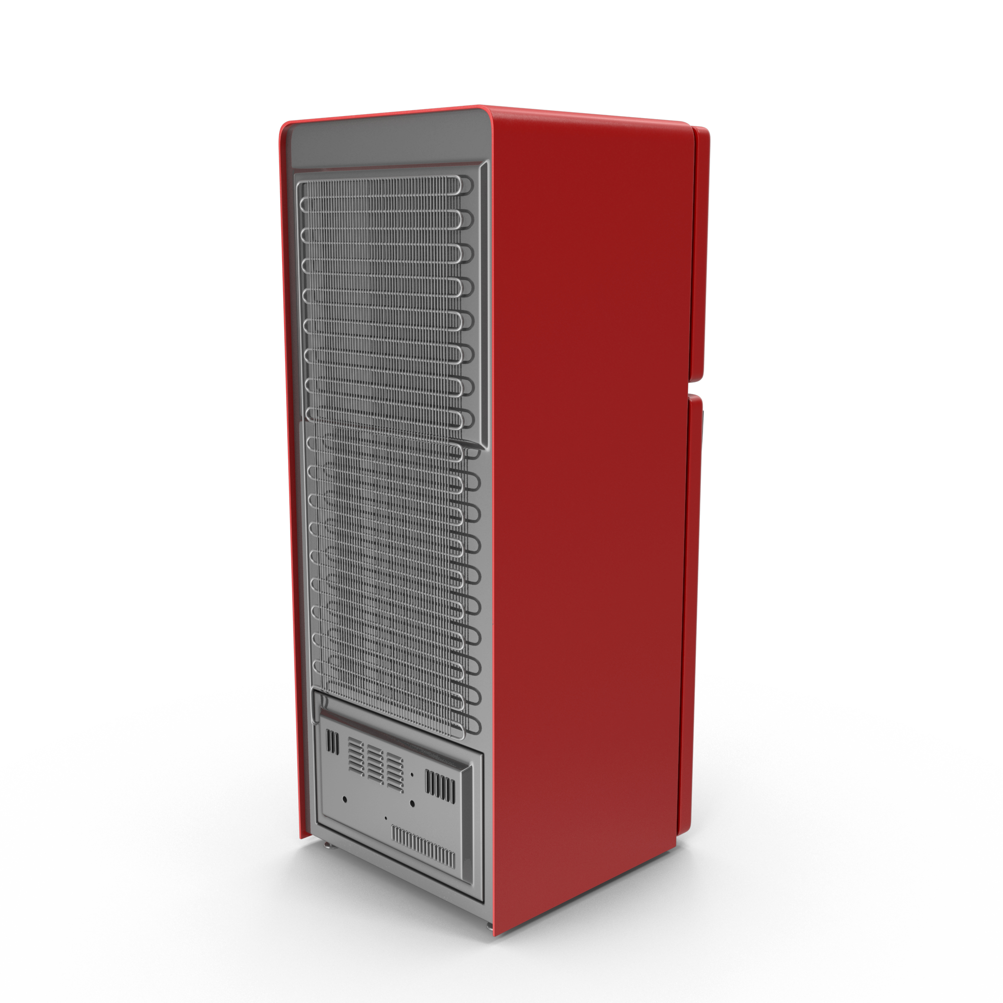 3D Refrigerator Red model - TurboSquid 1832453