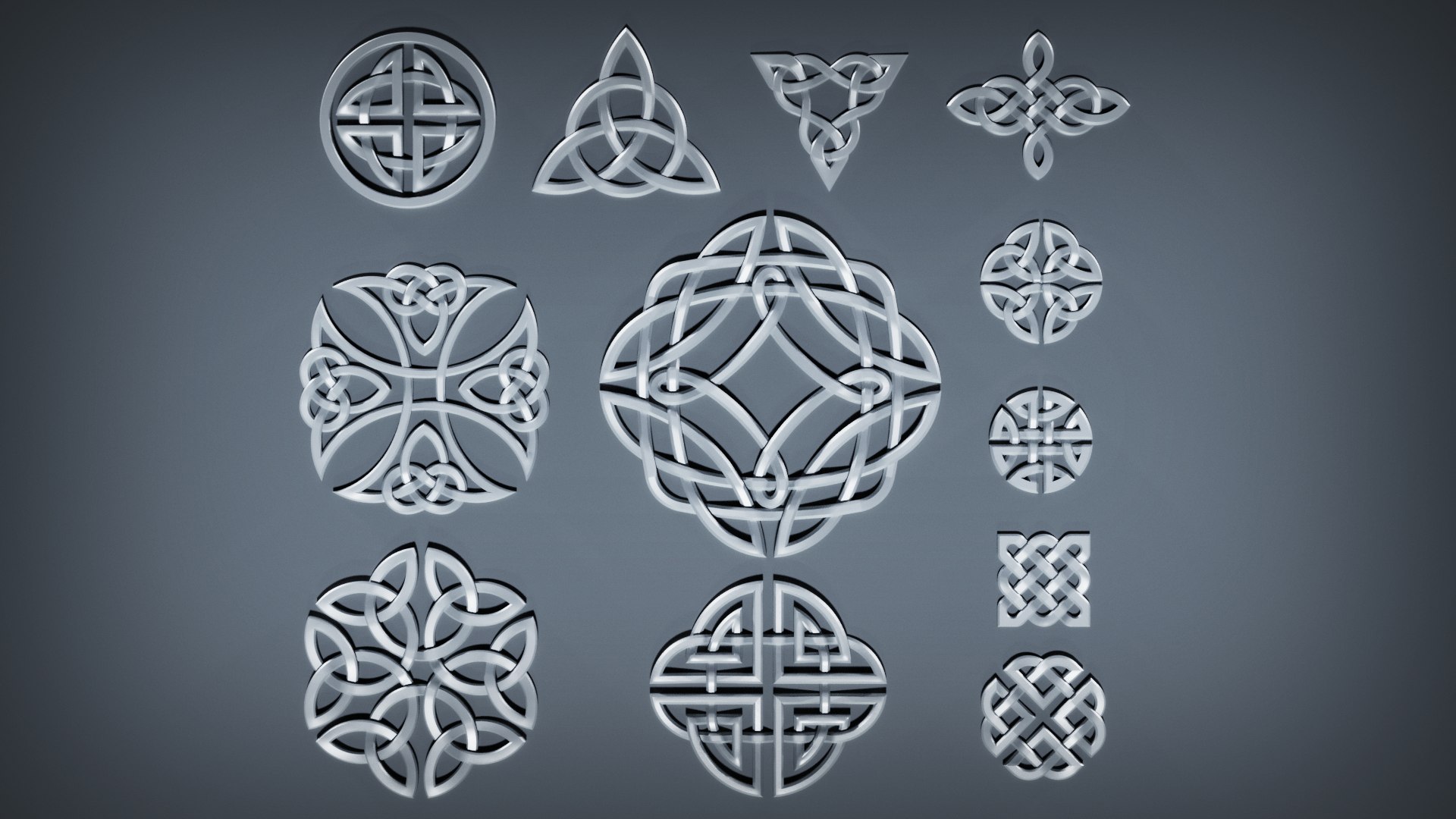 Celtic Knot Collection 3D Model - TurboSquid 2162154