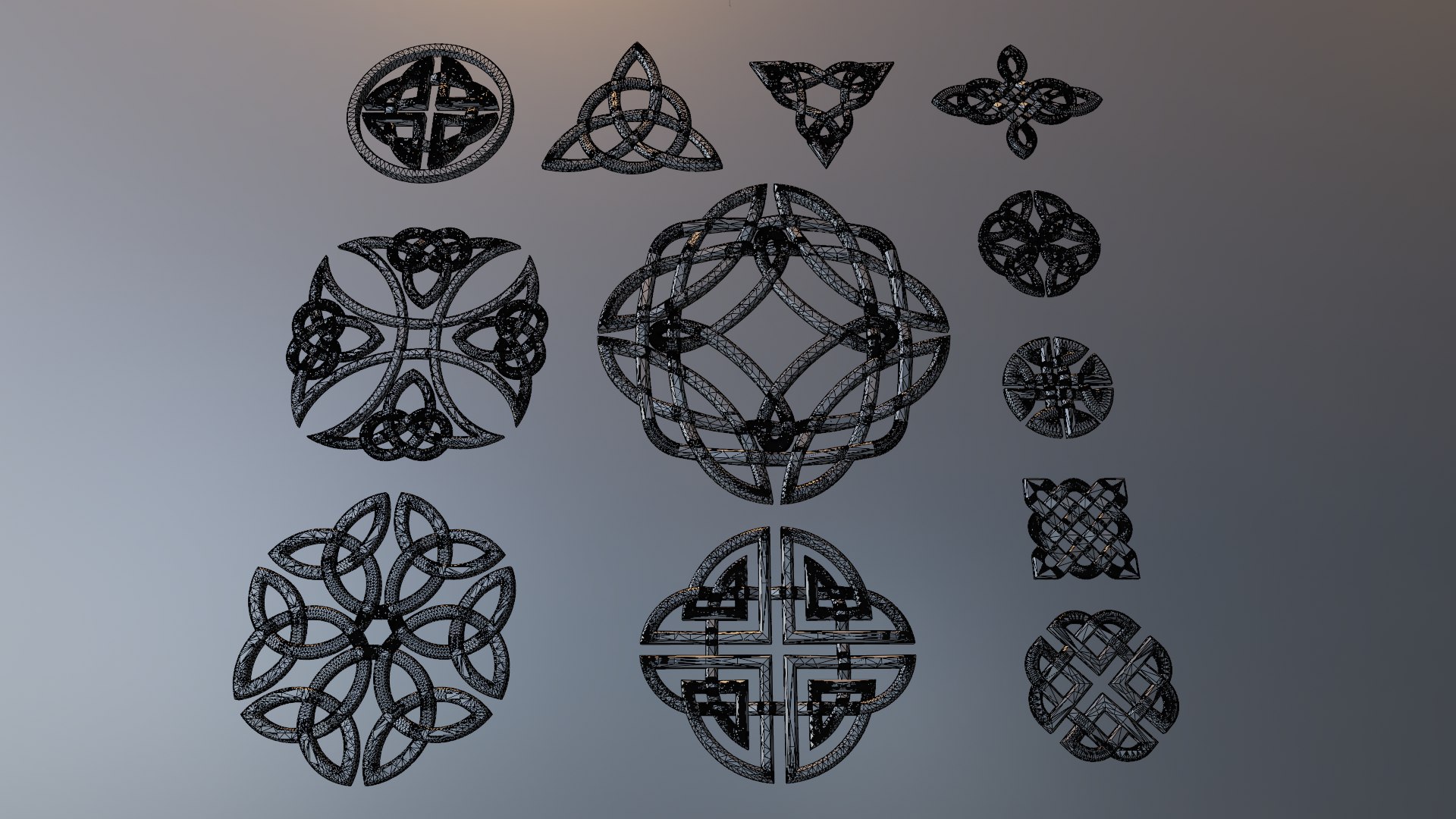 Celtic Knot Collection 3D Model - TurboSquid 2162154
