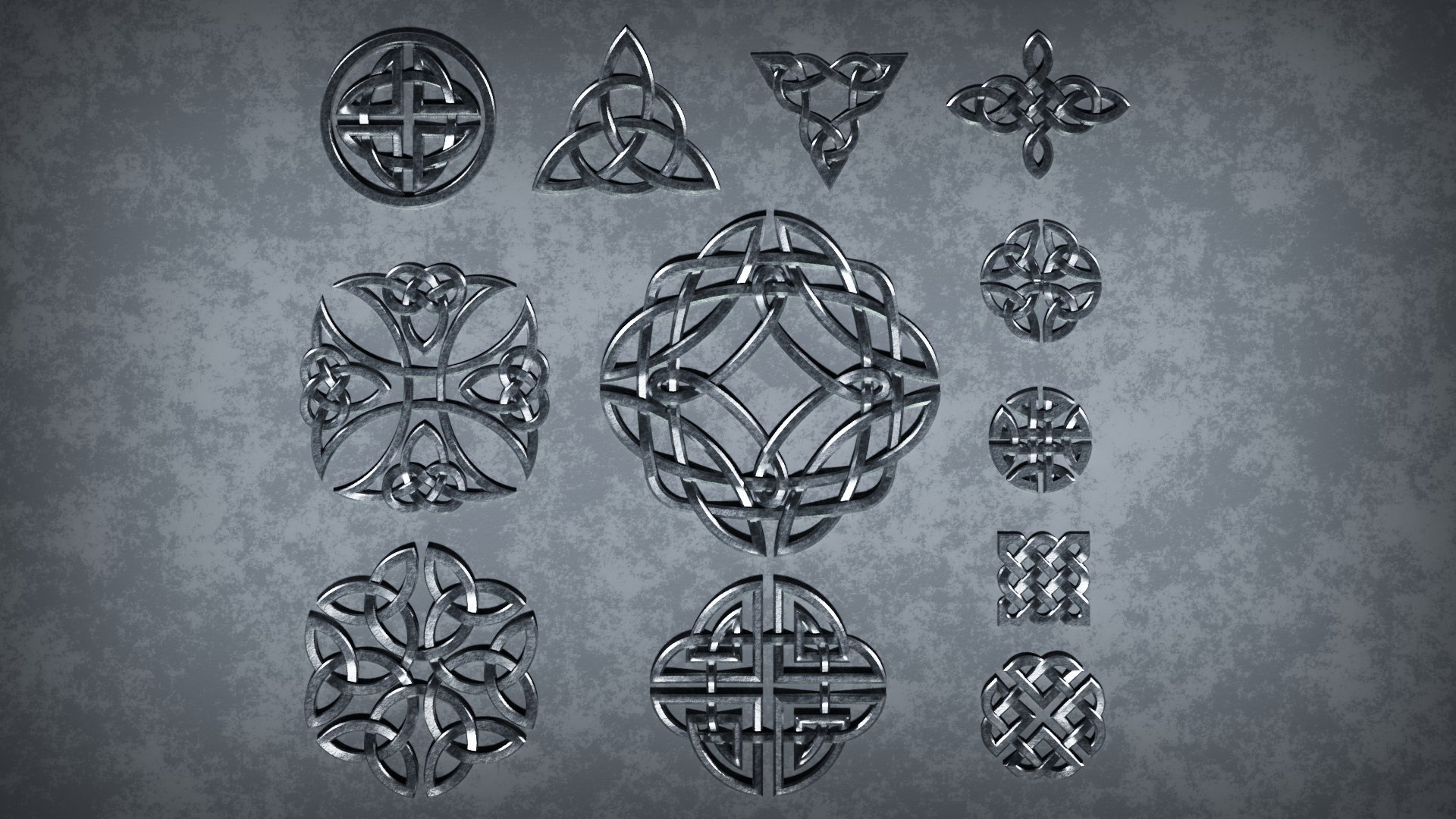 Celtic Knot Collection 3D Model - TurboSquid 2162154