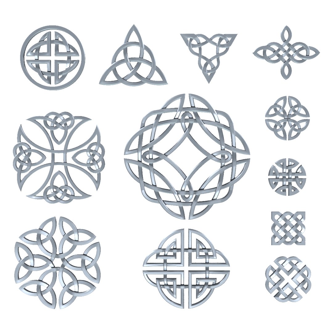 Celtic Knot Collection 3D Model - TurboSquid 2162154