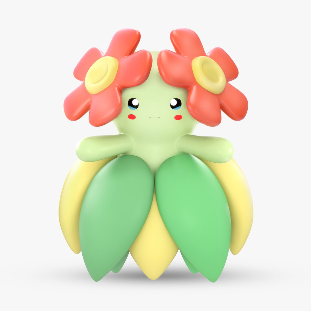 Pokemon Bellossom Low-poly 3D model - TurboSquid 2086780