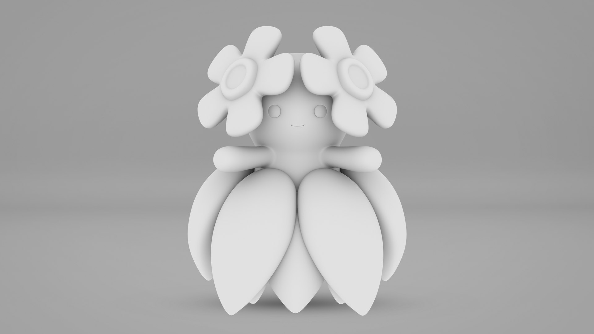 Pokemon Bellossom Low-poly 3D model - TurboSquid 2086780