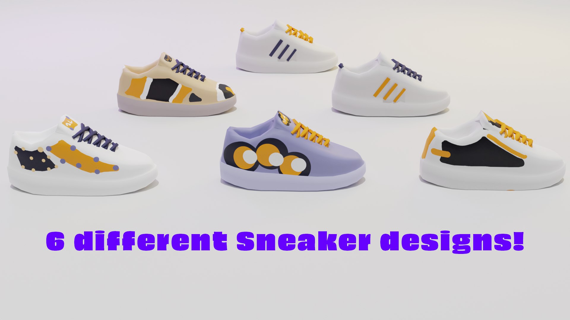 Low Poly Shoe Collection 3D Model - TurboSquid 1946073