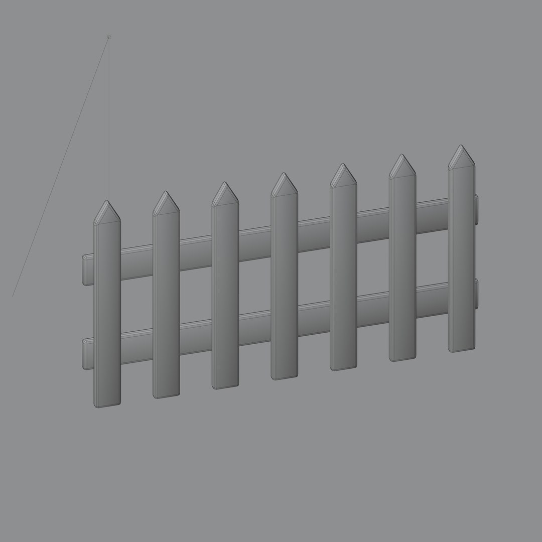 Fence Wood 3D Model - TurboSquid 2210808