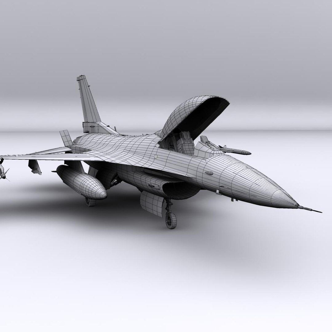 3d Model General Dynamics F-16 Fighting Falcon
