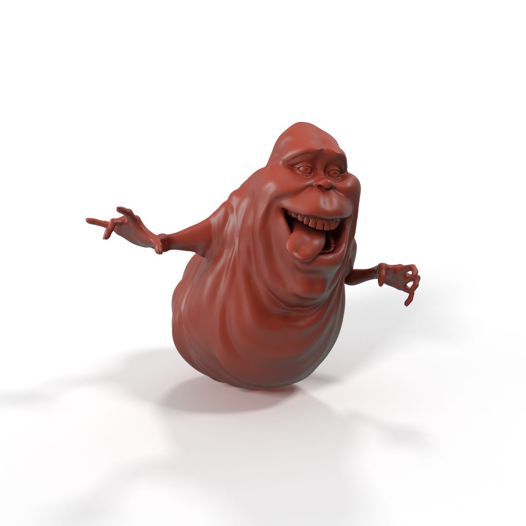Green Ghost Slimer Flying Pose For 3D Print 3D - TurboSquid 2355384