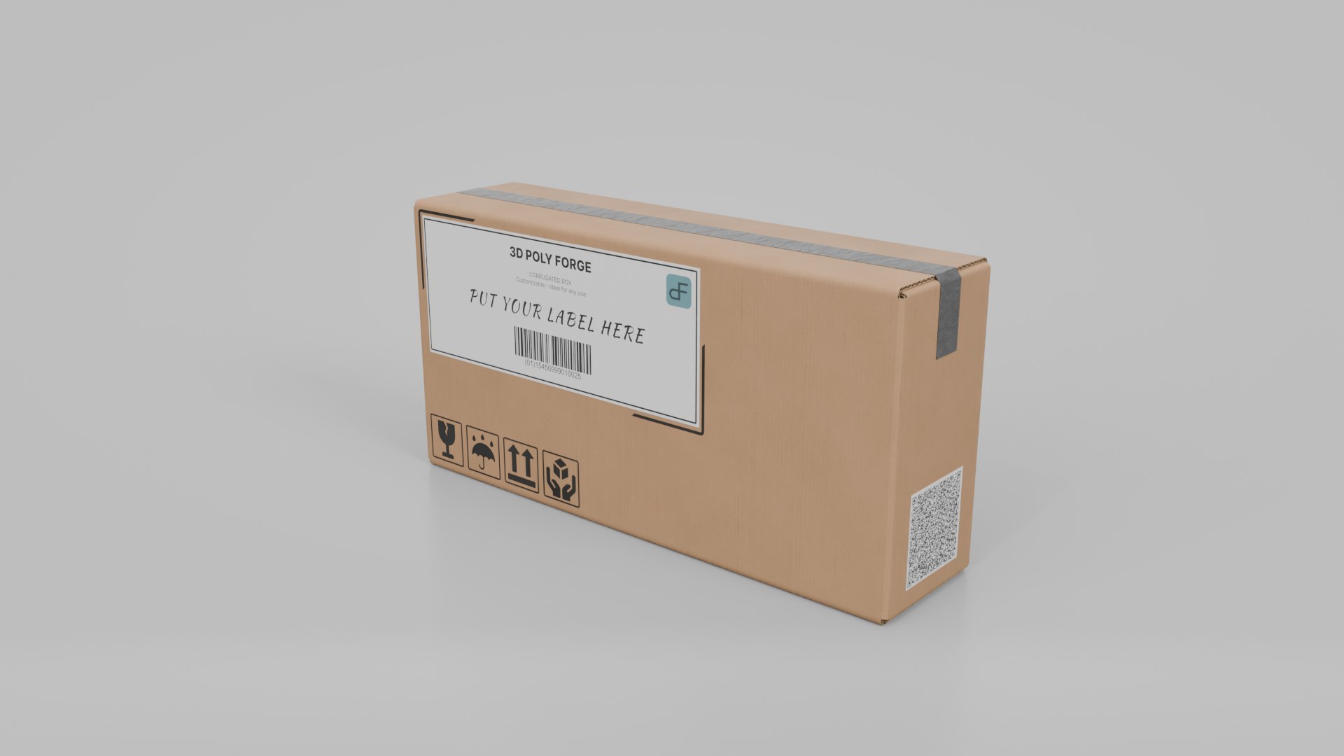 3D Cardboard Box R-142 - Rigged And Customizable Model - TurboSquid 2415654