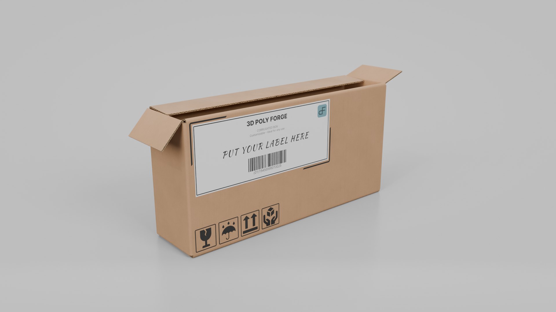 3D Cardboard Box R-142 - Rigged And Customizable Model - TurboSquid 2415654
