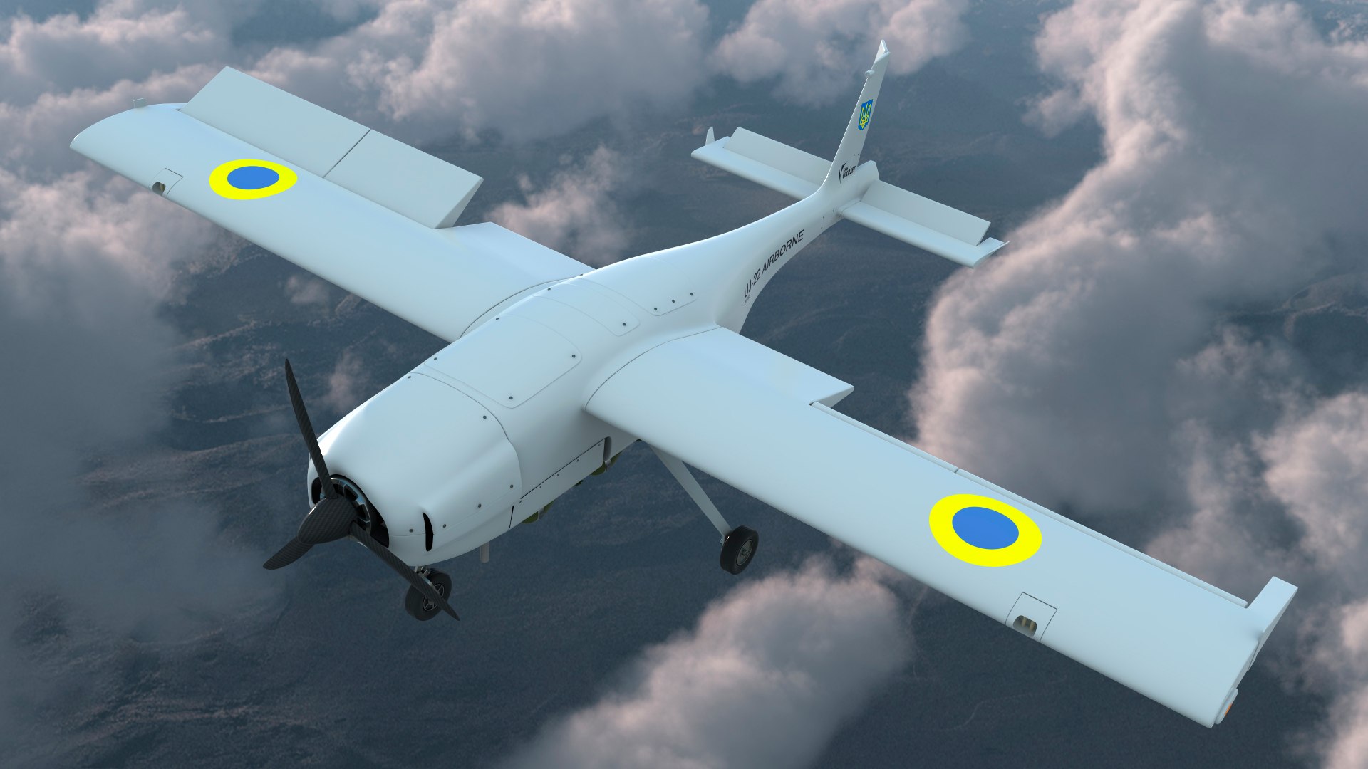3D UKRJET UJ22 Airborne Drone Rigged - TurboSquid 1943761