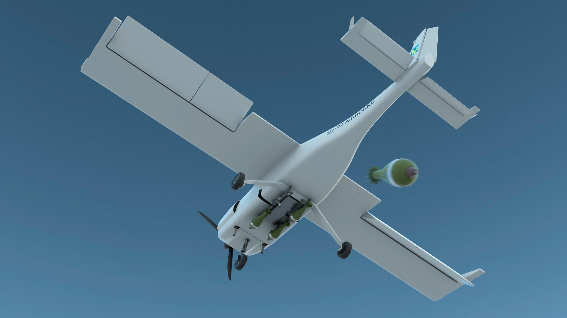 3D UKRJET UJ22 Airborne Drone Rigged - TurboSquid 1943761