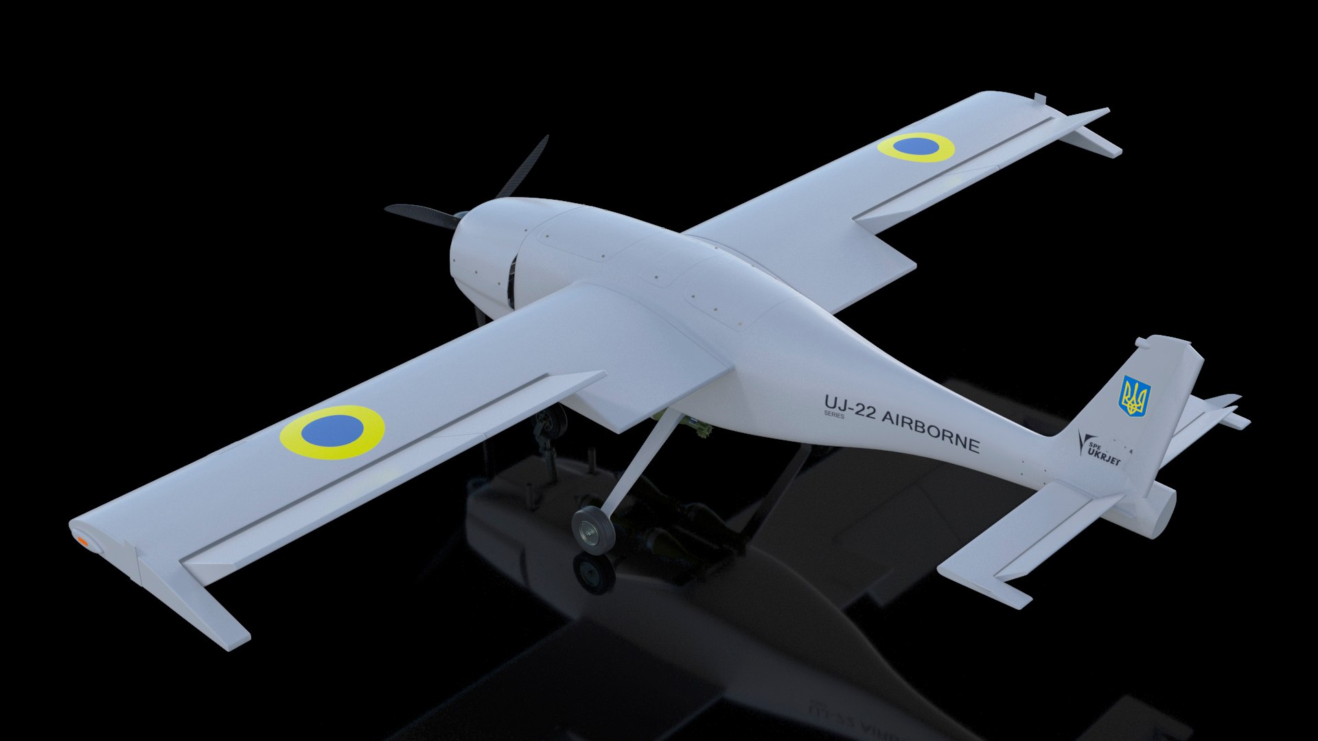 3D UKRJET UJ22 Airborne Drone Rigged - TurboSquid 1943761