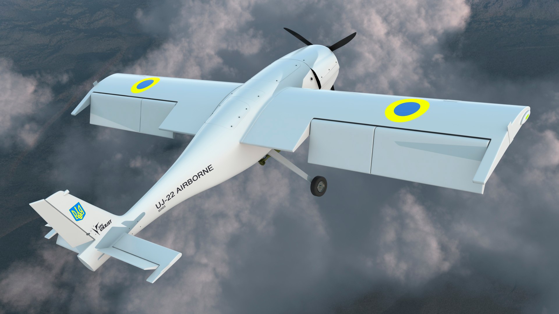 3D UKRJET UJ22 Airborne Drone Rigged - TurboSquid 1943761