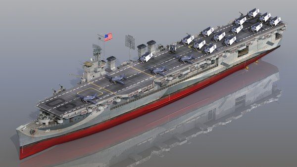 modelo 3d USS San Jacinto CVL-30 Independence-class light aircraft ...