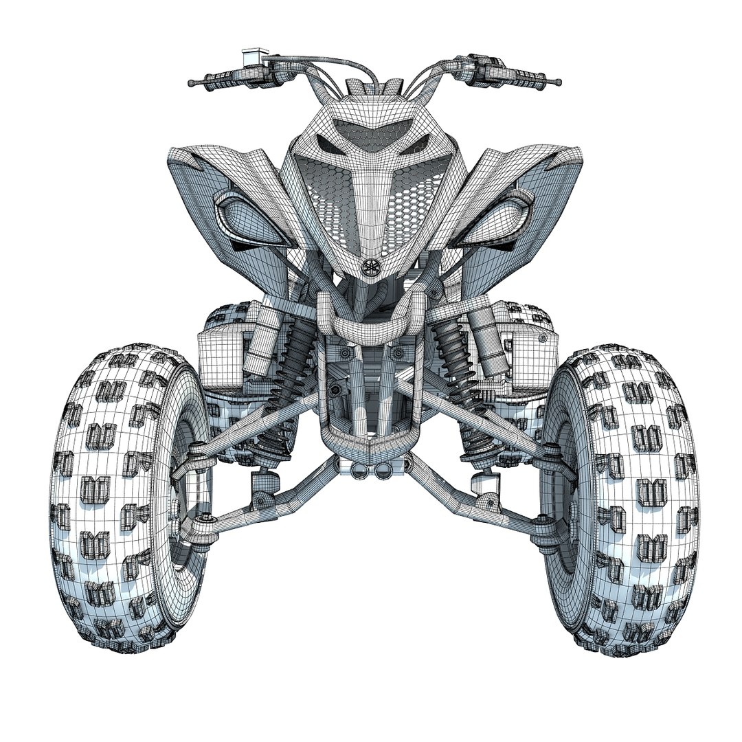 Yamaha Raptor Atv Sport Bike 3d Model