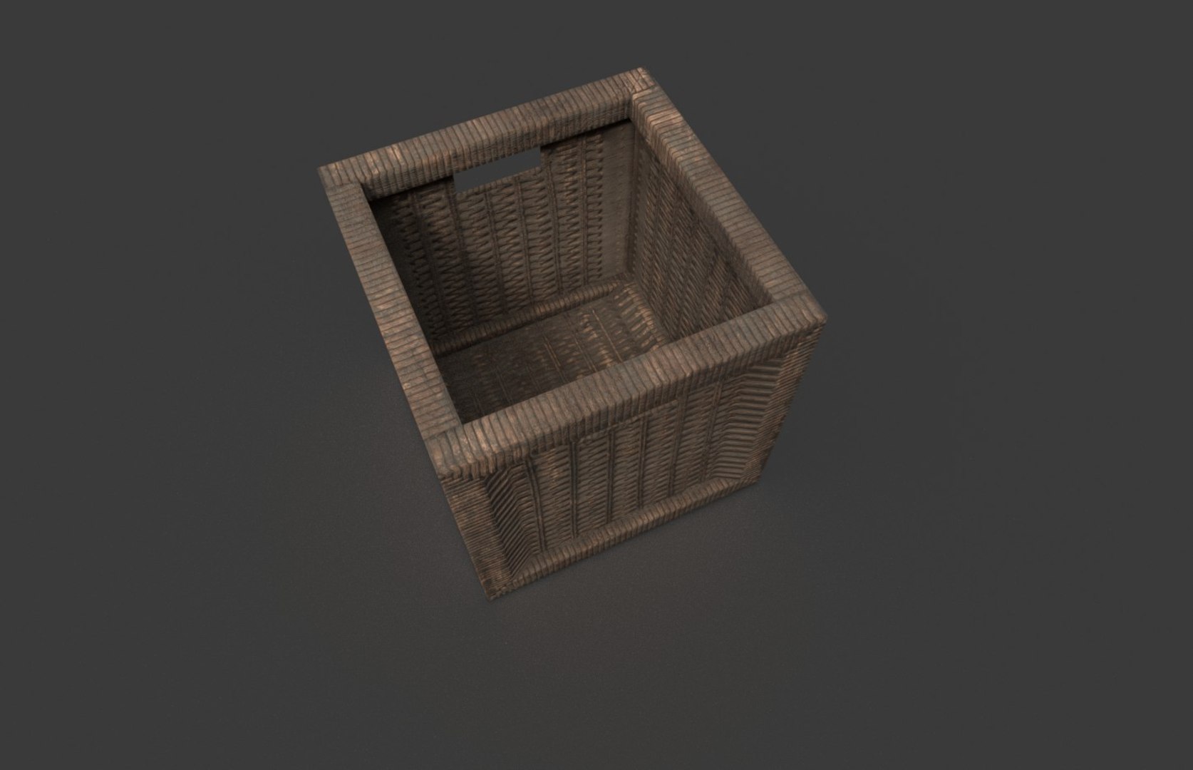 Wicker Basket Set 3D Model - TurboSquid 1342459