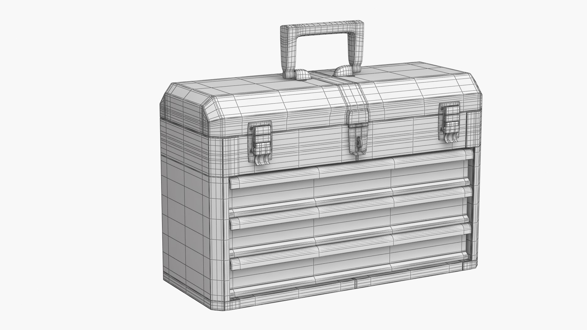 3D Tool Box Black - TurboSquid 2097522
