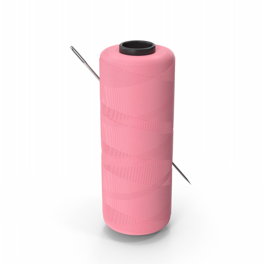 Pink Sewing Thread And Needle 3D Model - TurboSquid 2247520