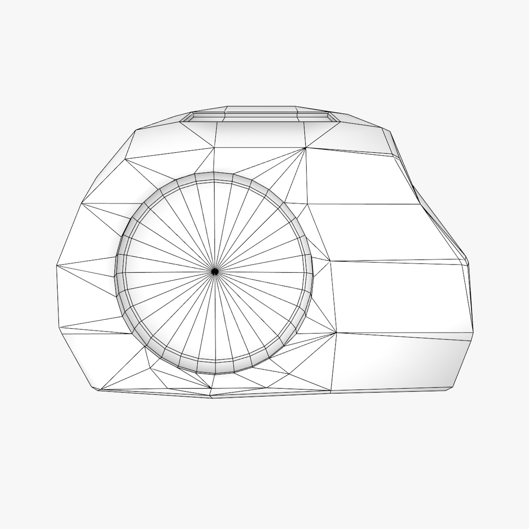 3d Stone Solar Spot Light Model
