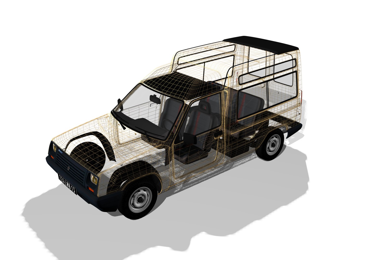 Renault Express 1985 3D - TurboSquid 2144810