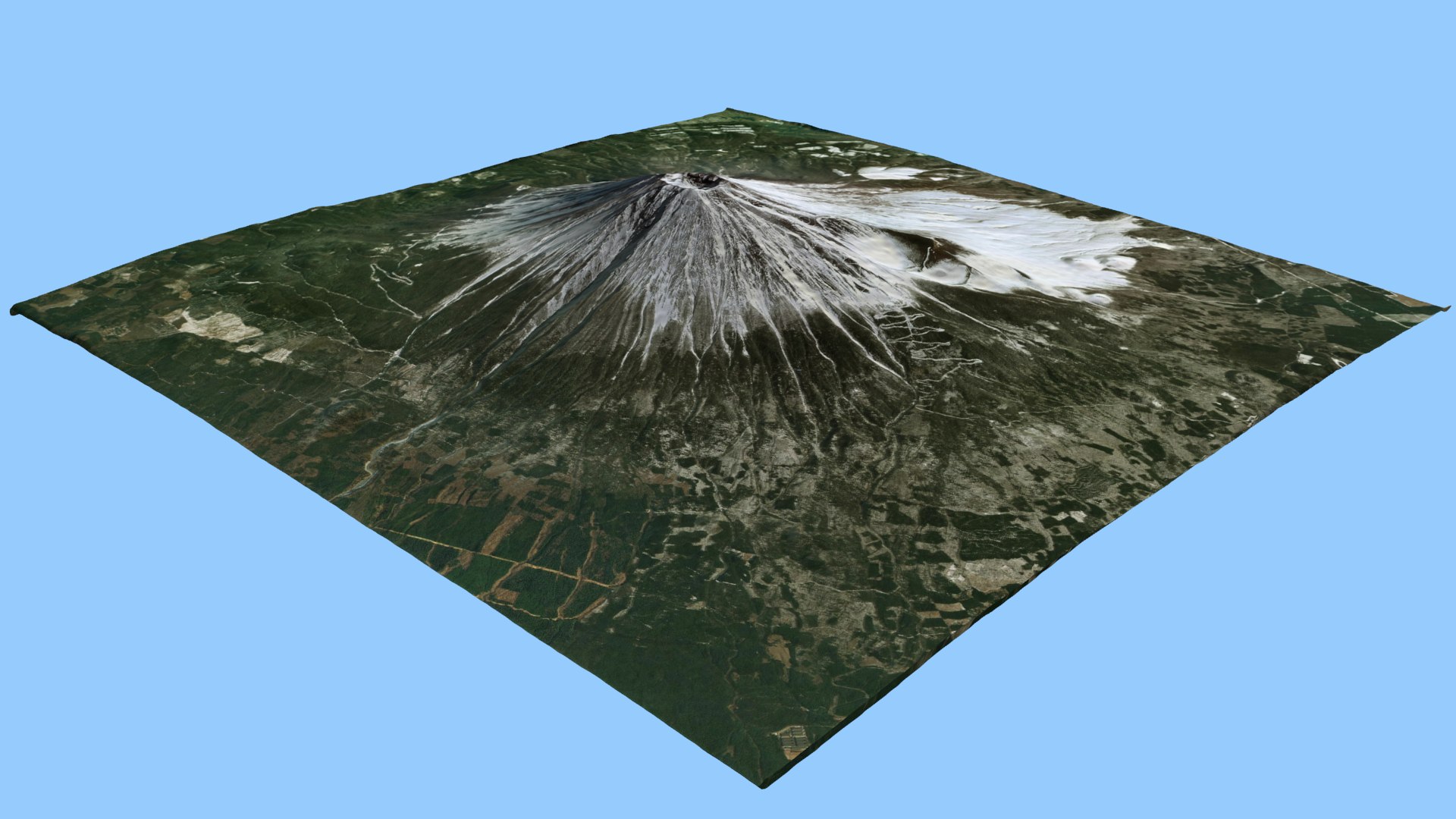 Landscape Mount Fuji Model - TurboSquid 1489079