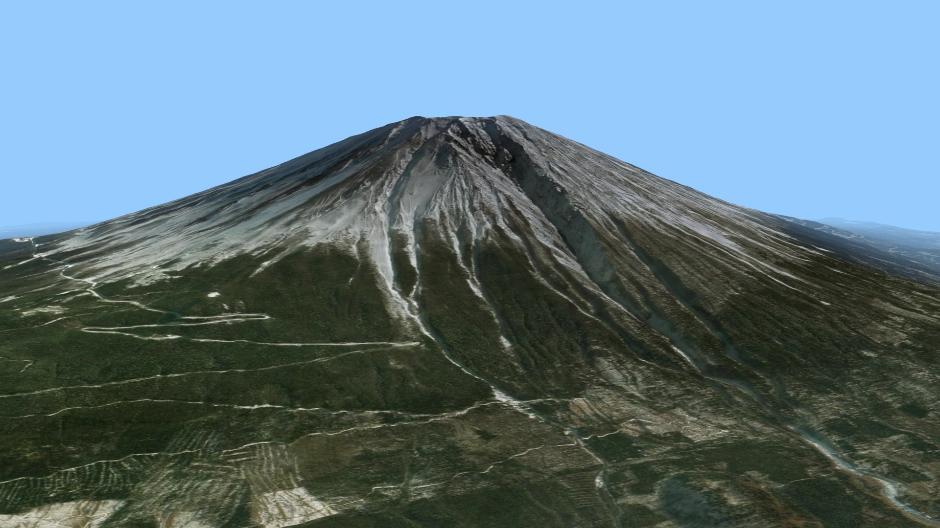 Landscape Mount Fuji Model - TurboSquid 1489079